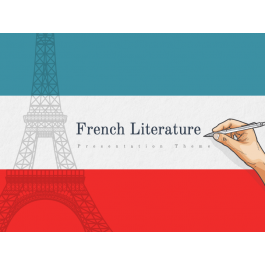 Free - French Literature Presentation Theme for PowerPoint and Google ...