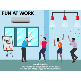Fun at Work Illustration for PowerPoint and Google Slides - PPT Slides