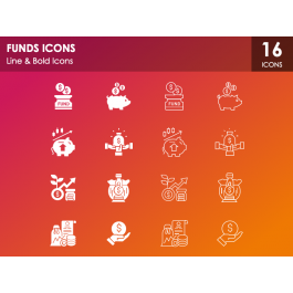 Funds Icons for PowerPoint and Google Slides - PPT Slides