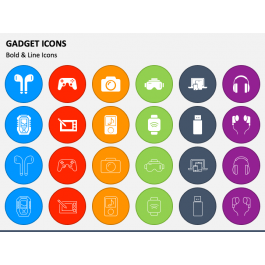 Gadget Icons for PowerPoint and Google Slides - PPT Slides
