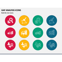 Gap Analysis Icons for PowerPoint and Google Slides - PPT Slides