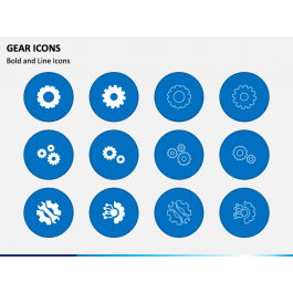 Gears Icons for PowerPoint and Google Slides - PPT Slides