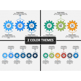 Gear Process Diagram for PowerPoint and Google Slides - PPT Slides