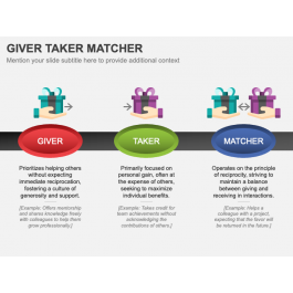 Giver Taker Matcher PowerPoint and Google Slides Template - PPT Slides