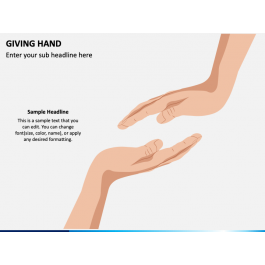 Giving Hand Illustration for PowerPoint and Google Slides - PPT Slides