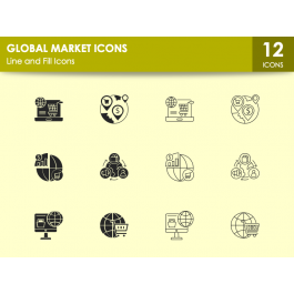 Global Market Icons for PowerPoint and Google Slides