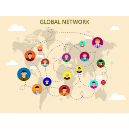 Global Network Graphics for PowerPoint and Google Slides - PPT Slides