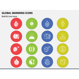 Global Warming Icons for PowerPoint and Google Slides - PPT Slides