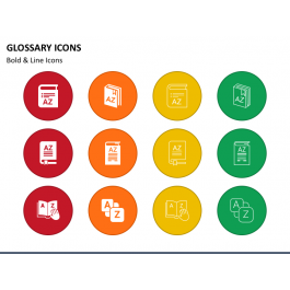 Glossary Icons for PowerPoint and Google Slides - PPT Slides