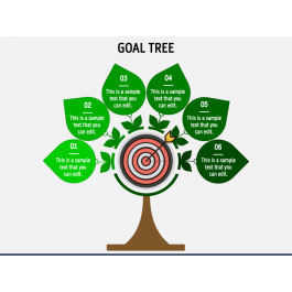 Goal Tree PowerPoint and Google Slides Template - PPT Slides