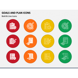 Goals And Plan Icons for PowerPoint and Google Slides - PPT Slides