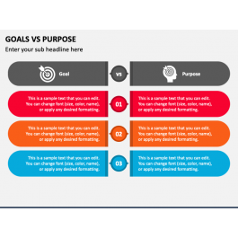 Goals Vs Purpose PowerPoint and Google Slides Template - PPT Slides