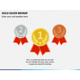 Gold Silver Bronze PowerPoint and Google Slides Template - PPT Slides