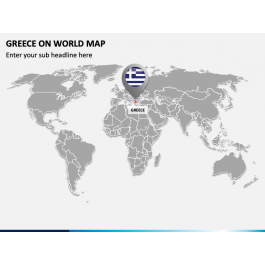 Greece on World Map for PowerPoint and Google Slides - PPT Slides