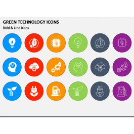 Green Technology Icons for PowerPoint and Google Slides - PPT Slides