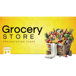 Grocery Store Theme for PowerPoint and Google Slides - PPT Slides