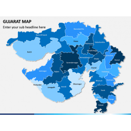 Gujarat Map for PowerPoint and Google Slides - PPT Slides