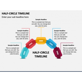 Half-Circle Timeline for PowerPoint and Google Slides - PPT Slides