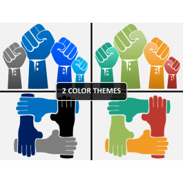 Hands Shapes PowerPoint and Google Slides Template - PPT Slides