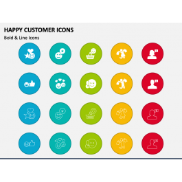 Happy Customer Icons for PowerPoint and Google Slides - PPT Slides