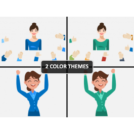 Happy Woman PowerPoint and Google Slides Template - PPT Slides