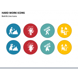 Hard Work Icons for PowerPoint and Google Slides - PPT Slides