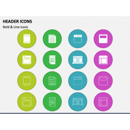 Header Icons for PowerPoint and Google Slides - PPT Slides