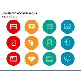 Health Monitoring Icons for PowerPoint and Google Slides - PPT Slides