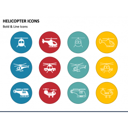 Helicopter Icons for PowerPoint and Google Slides - PPT Slides