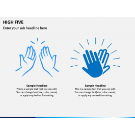 High Five PowerPoint and Google Slides Template - PPT Slides