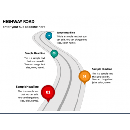 Highway Road PowerPoint and Google Slides Template - PPT Slides