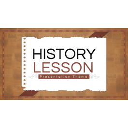 Free - History Lesson Presentation Theme for PowerPoint and Google Slides