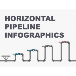 Horizontal Pipeline Infographics for PowerPoint and Google Slides