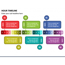 Hour Timeline PowerPoint and Google Slides Template - PPT Slides