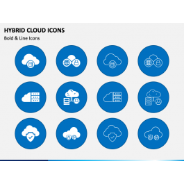 Hybrid Cloud Icons for PowerPoint and Google Slides - PPT Slides