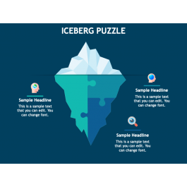 Iceberg Puzzle for PowerPoint and Google Slides - PPT Slides