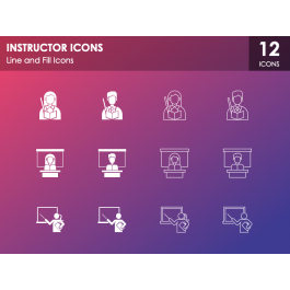 Instructor Icons for PowerPoint and Google Slides