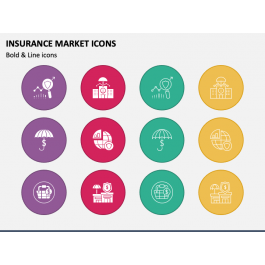 Insurance Market Icons for PowerPoint and Google Slides - PPT Slides
