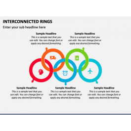 Interconnected Rings PowerPoint and Google Slides Template - PPT Slides