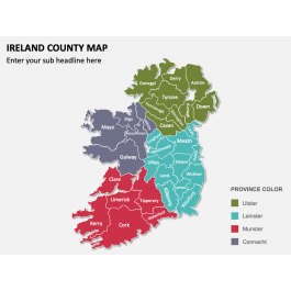 Ireland County Map for PowerPoint and Google Slides - PPT Slides