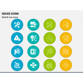 Issues Icons for PowerPoint and Google Slides - PPT Slides