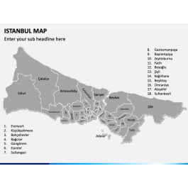 Istanbul Map for PowerPoint and Google Slides - PPT Slides