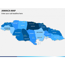 Jamaica Map for PowerPoint and Google Slides - PPT Slides