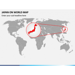PowerPoint Japan on World Map