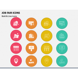 Job Fair Icons for PowerPoint and Google Slides - PPT Slides