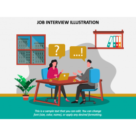 Job Interview Illustration PowerPoint and Google Slides Template - PPT ...