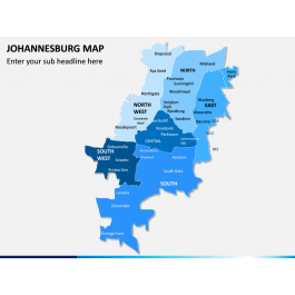 Johannesburg Map for PowerPoint and Google Slides - PPT Slides