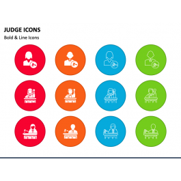Judge Icons for PowerPoint and Google Slides - PPT Slides