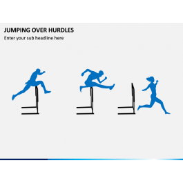 Jumping Over Hurdles PowerPoint and Google Slides Template - PPT Slides