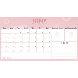 June Planner PowerPoint and Google Slides Template - PPT Slides